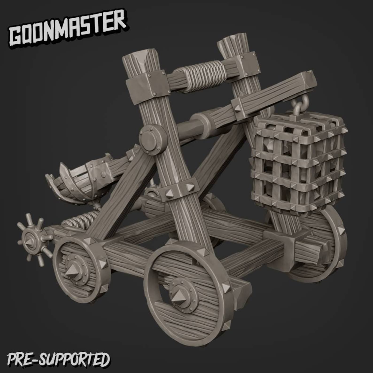 Orc Catapult | RPG Miniature | Sculpted by Goonmaster Games | 28-35 Mm ...