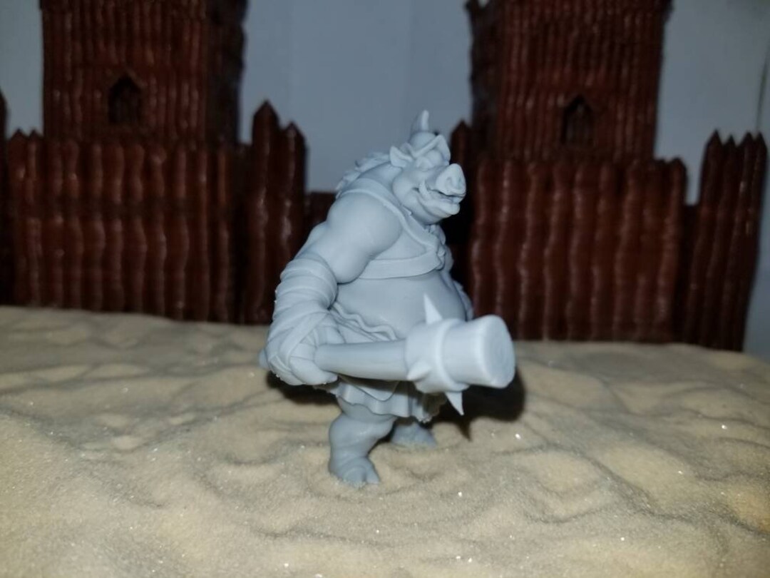 Pig Ogre Spiked Club | RPG Miniatur | Sculpted von GoonMaster Games ...