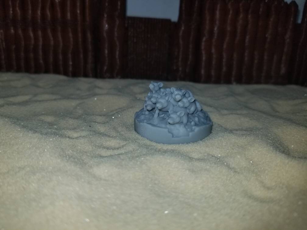 Rat Swarm RPG Miniature Sculpted by Goonmaster Games 28-35 Mm Scale - Etsy