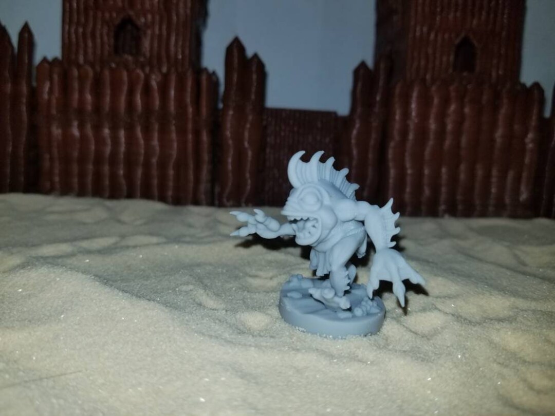 Fishman Unarmed | RPG Miniature | Sculpted by Goonmaster Games | 28-35 ...