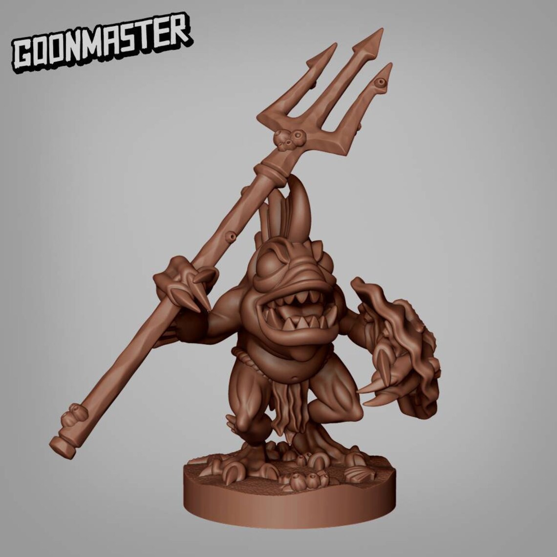 Fishman Trident | RPG Miniature | Sculpted by Goonmaster Games | 28-35 ...