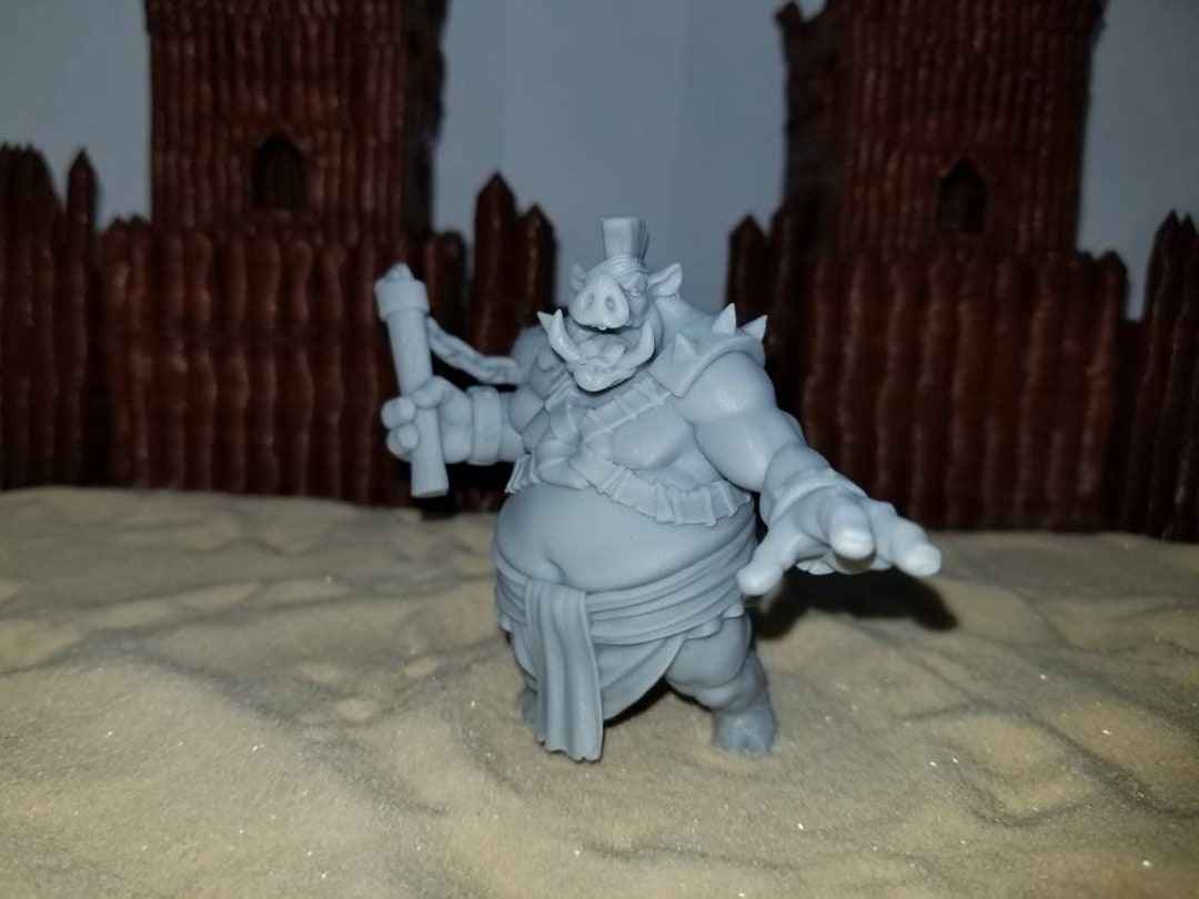 Pig Ogre Flail RPG Miniature Sculpted by Goonmaster Games 28-35 Mm ...