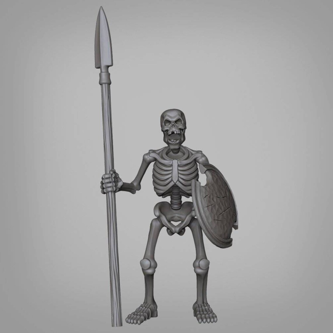 Skeleton Spearman 2 RPG Miniature Sculpted by Goonmaster Games 28-35 Mm ...
