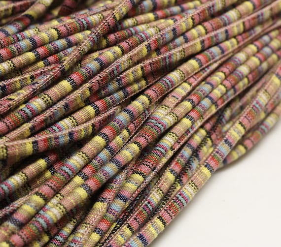 3 Meters Ethnic Fabric Cord Striped Textile Cord for Jewelry - Etsy