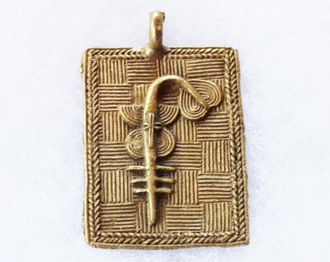 West African Fish Symbol Pendant ,tribal Pendant, Lost Wax BR134 - Etsy