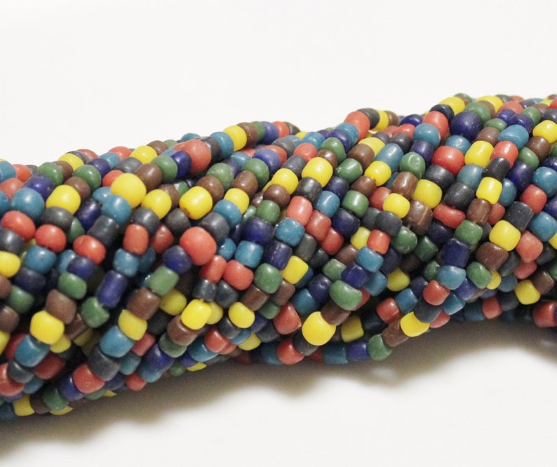 Multicolor Indonesian Seed Beads, Ethnic Jewelry Supplies, Indo Pacific ...