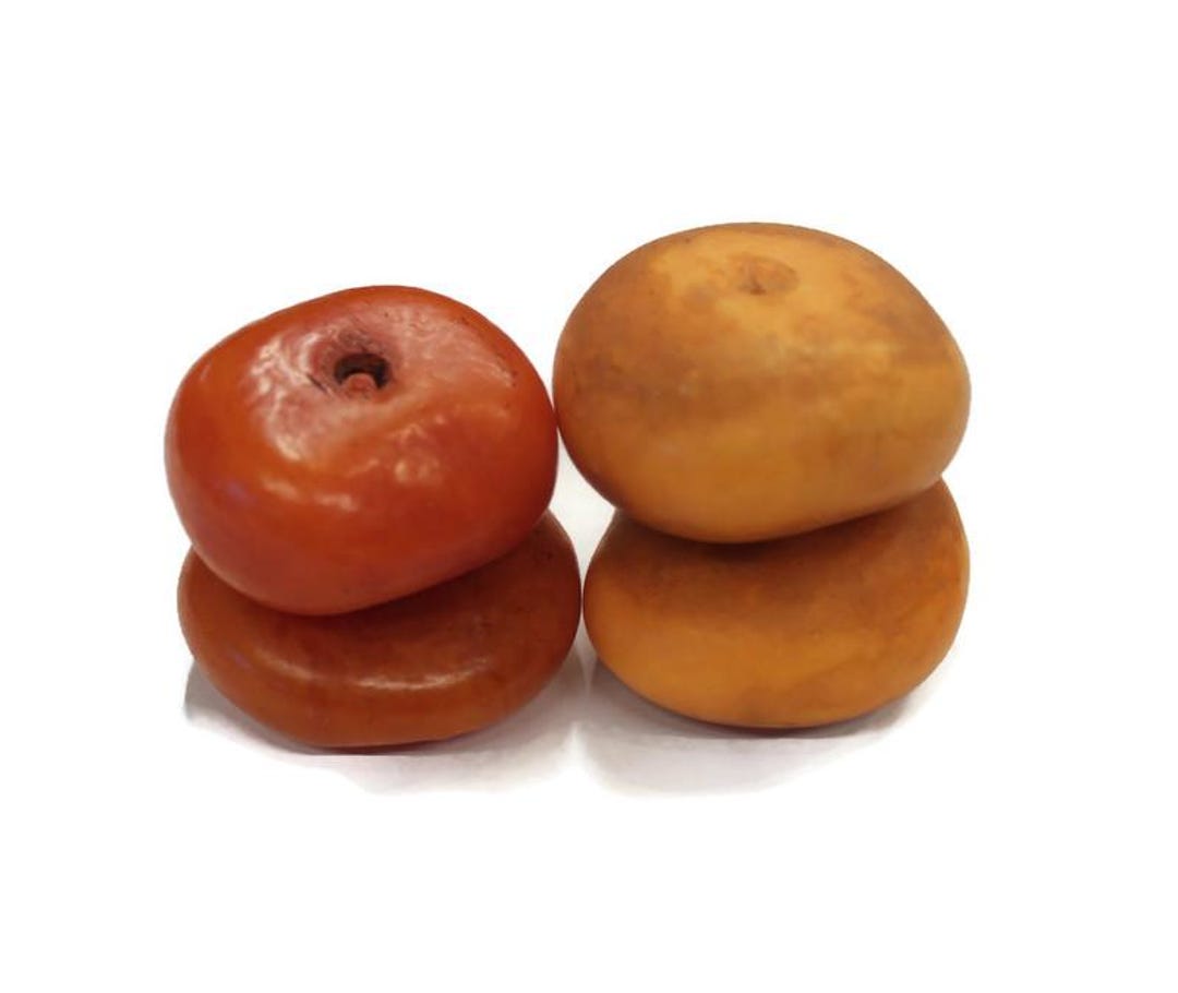 Big Bold Moroccan Berber Resin Beads,ethnic Jewelry Supplies, Orange ...