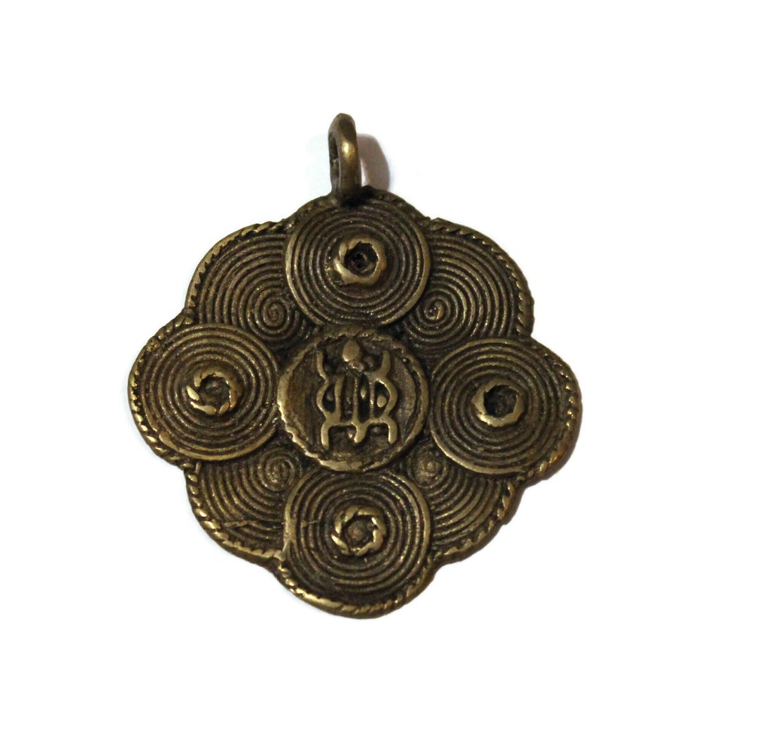 Adinkra Symbol Pendant Crocodile DENKYEM Pendant Turtle - Etsy