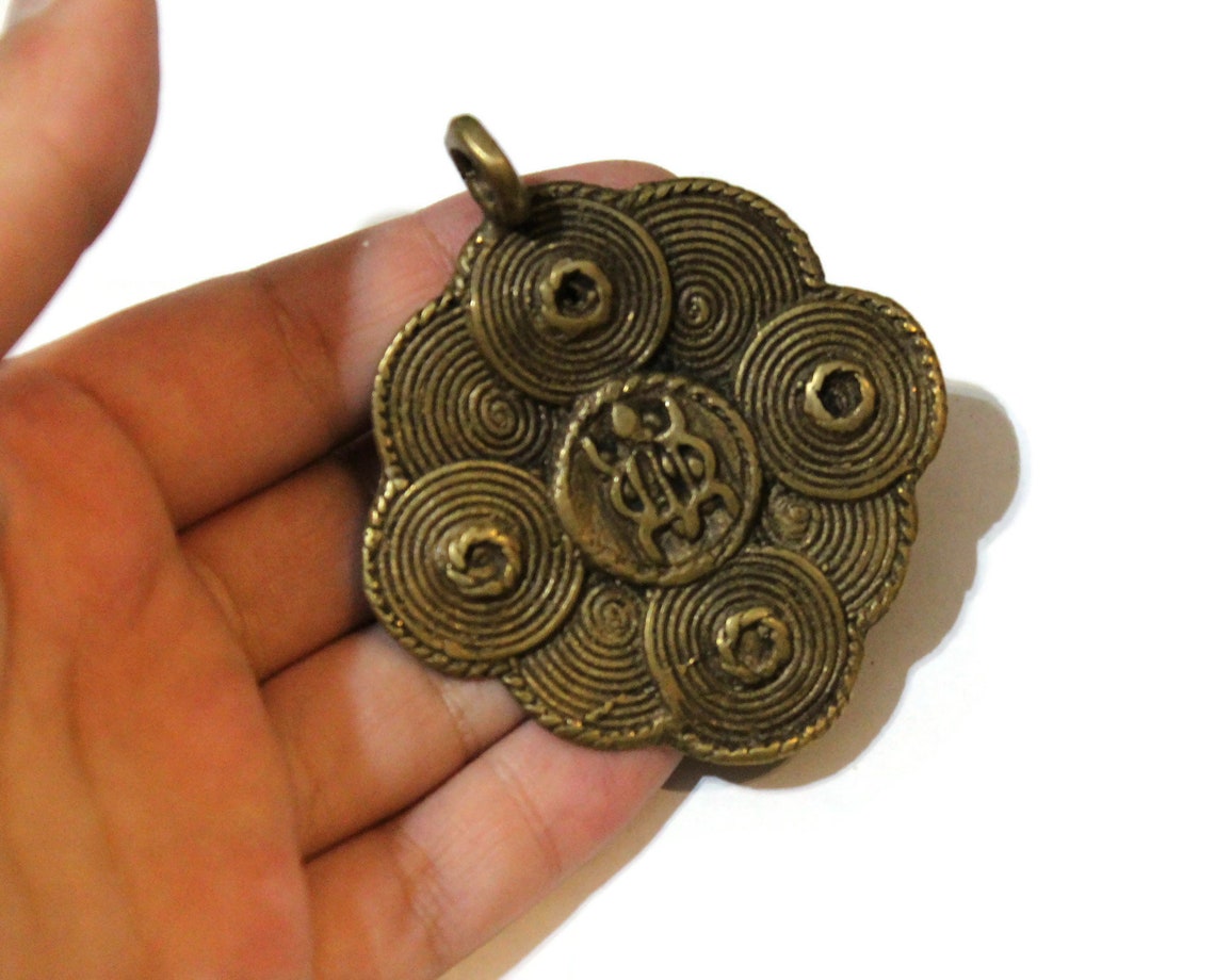 Adinkra Symbol Pendant Crocodile DENKYEM Pendant Turtle | Etsy