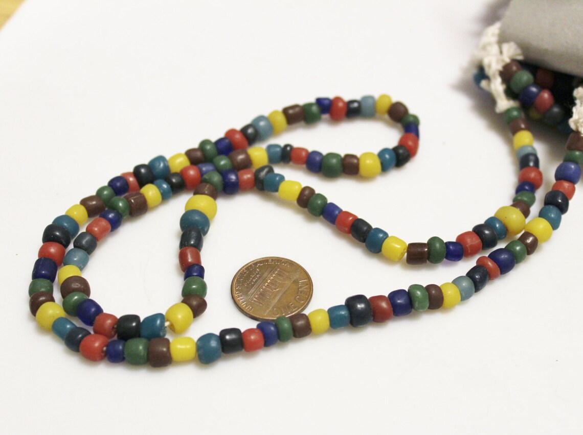 Multicolor Indonesian Seed Beads, Ethnic Jewelry Supplies, Indo Pacific ...