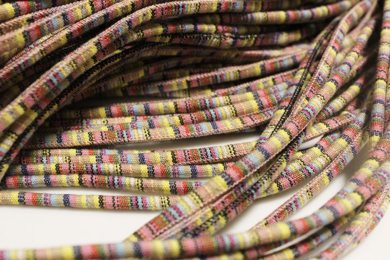 3 Meters Ethnic Fabric Cord Striped Textile Cord for Jewelry - Etsy