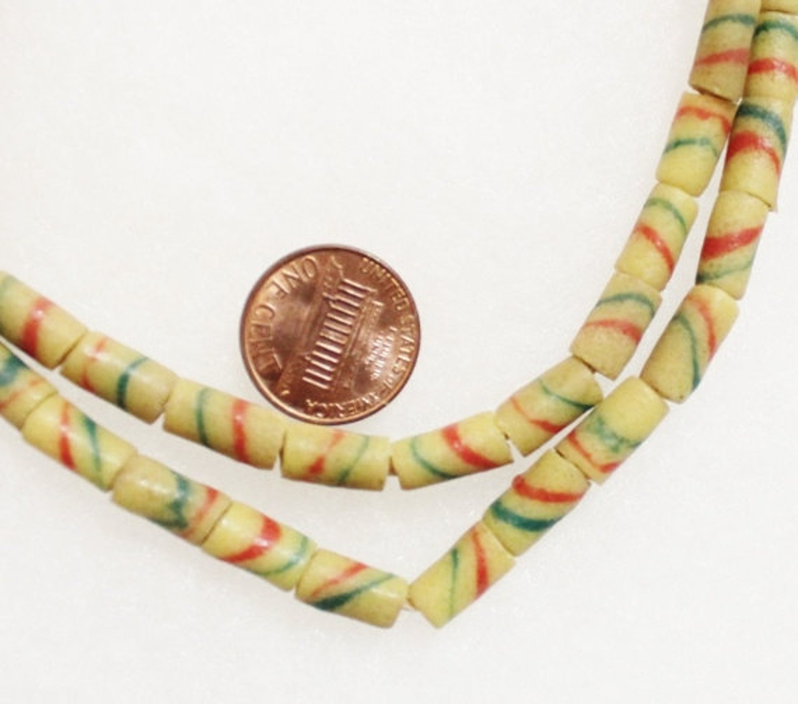 Old African Powder Glass Beads Full Strand, Colorful Beads (A67) - Etsy