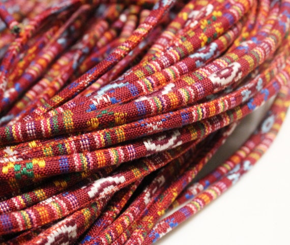 3 Meters Colorful Ethnic Tribal Jewelry Cord Textile Cord 6 | Etsy
