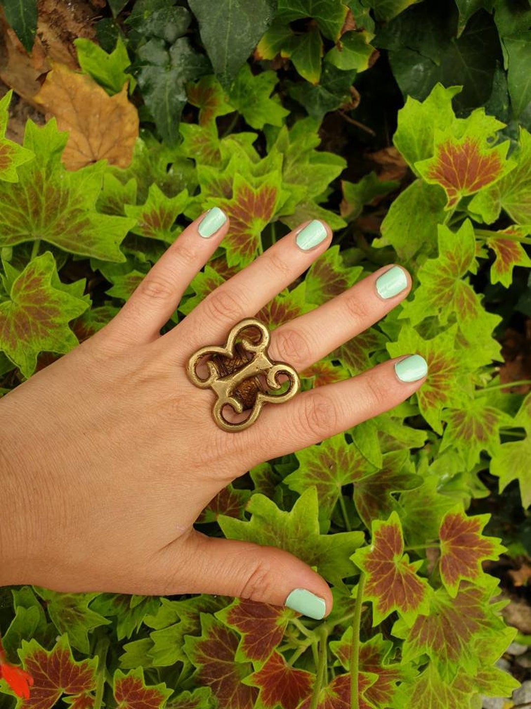 Vintage PEMPAMSIE Symbol of Readiness, Statement Ring, Unisex African ...