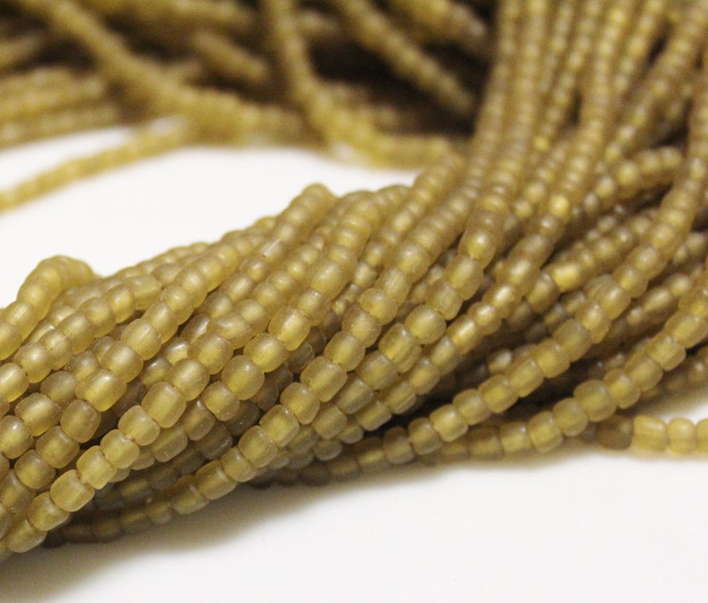 Indonesian Seed Beads Semi Translucent Java Beads Ethnic | Etsy