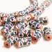 10 African Glass Beads Made in Ghana, Ethnic Beads, Colorful Recycled ...