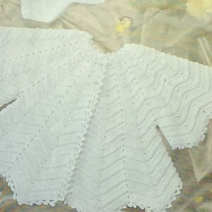 UK/EU SELLER Vintage Pdf Knitting/crochet Pattern Cute Newborn Matinee ...