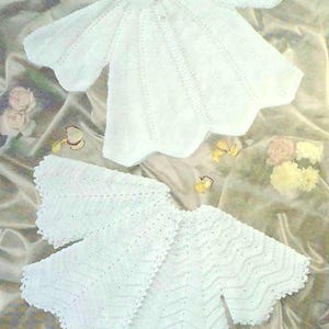 UK/EU SELLER Vintage Pdf Knitting/crochet Pattern Cute Newborn Matinee ...