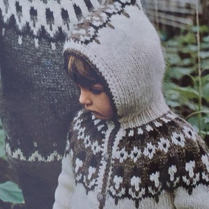 UK/EU SELLER Vintage Pdf Knitting Pattern Lopi 77 Icelandic Childs Yoke ...
