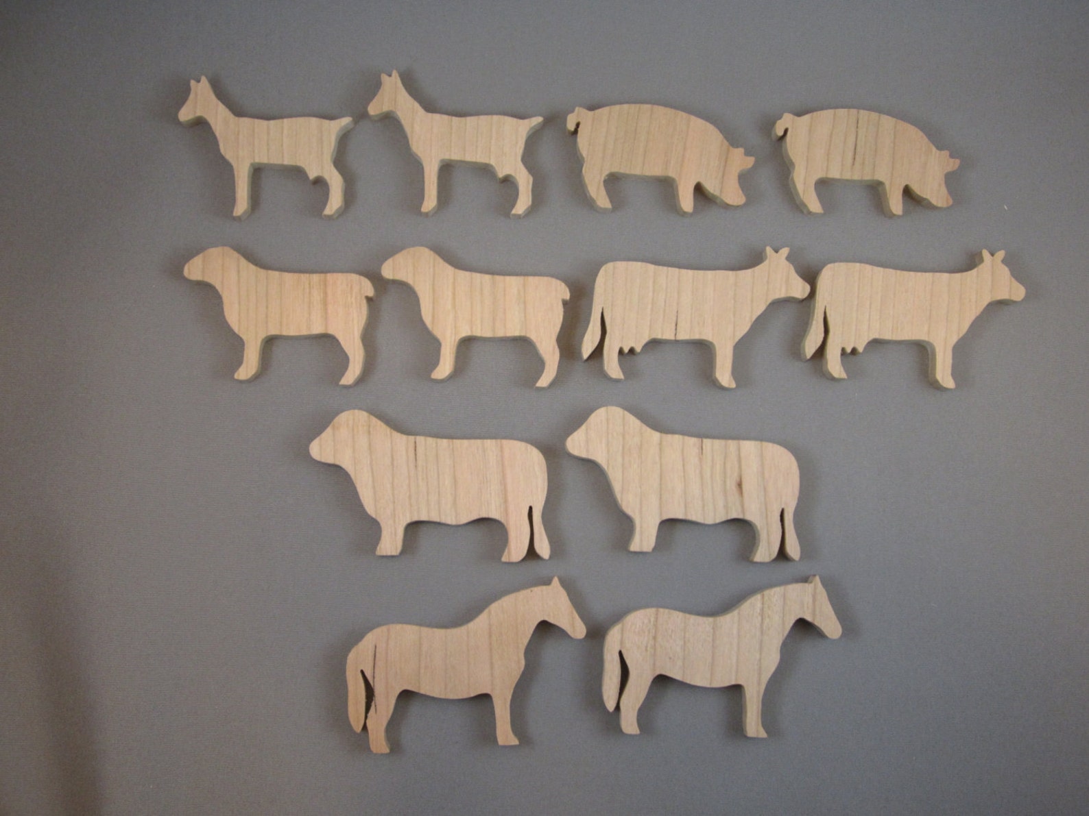 12 Farm Animals - Etsy