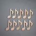 Musical Notes (10) Solid Cherry Wood - Etsy