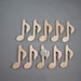 Musical Notes (10) Solid Cherry Wood - Etsy
