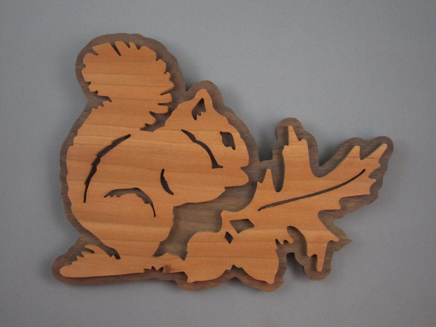 Squirrel With Leaf and Acorns | Etsy