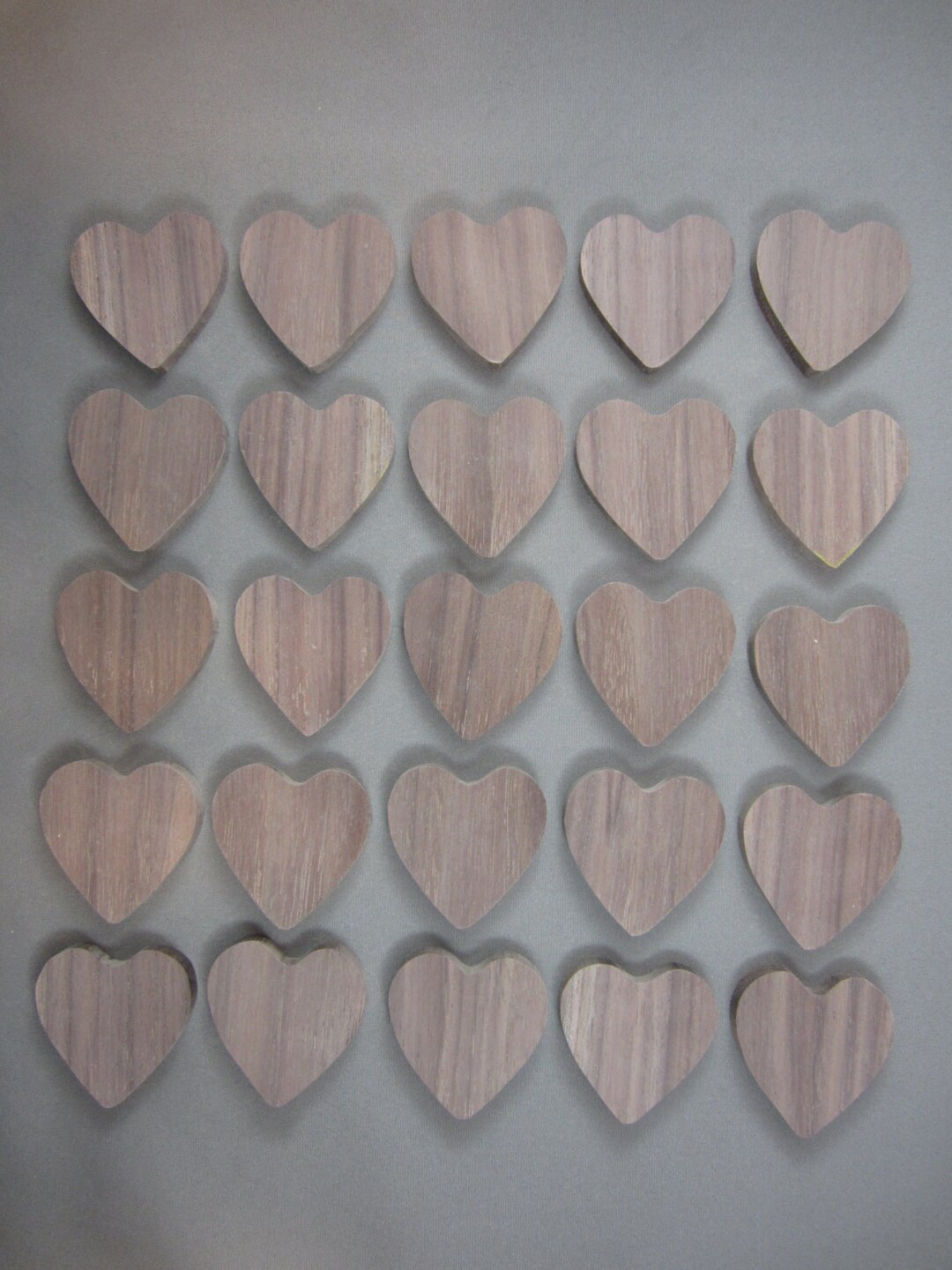 25 Walnut Hearts 1 1/2" - Etsy
