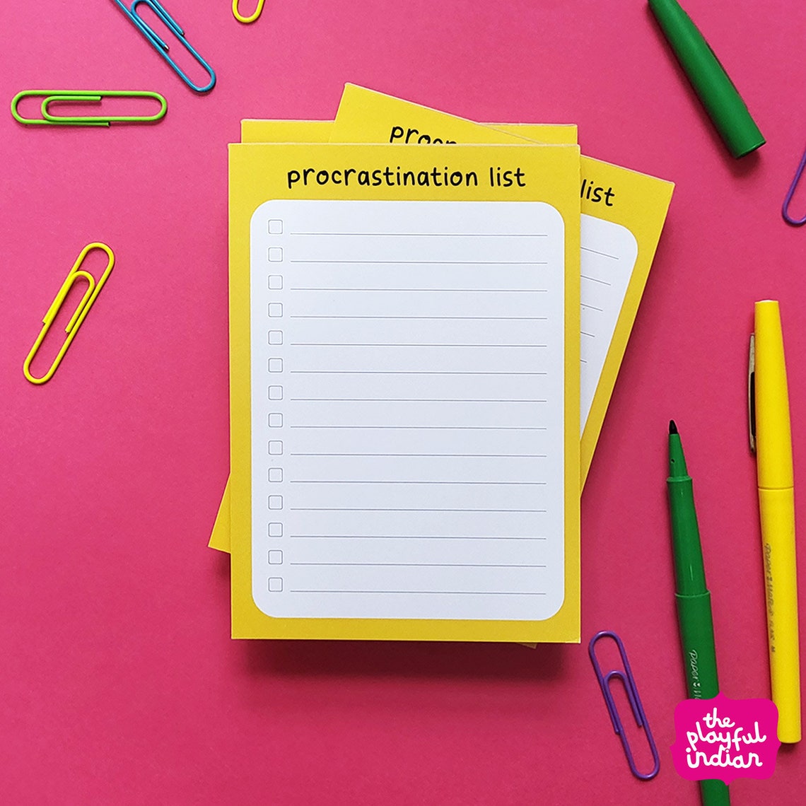 Procrastination List - A6 Memo Pad / Listpad / Notepad - Etsy