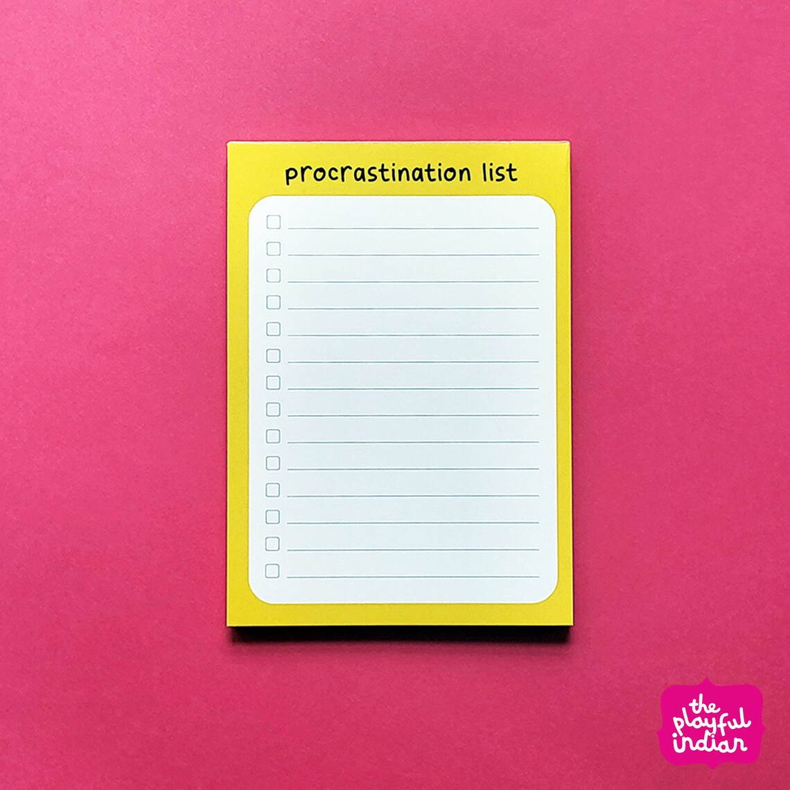 Procrastination List - A6 Memo Pad / Listpad / Notepad - Etsy