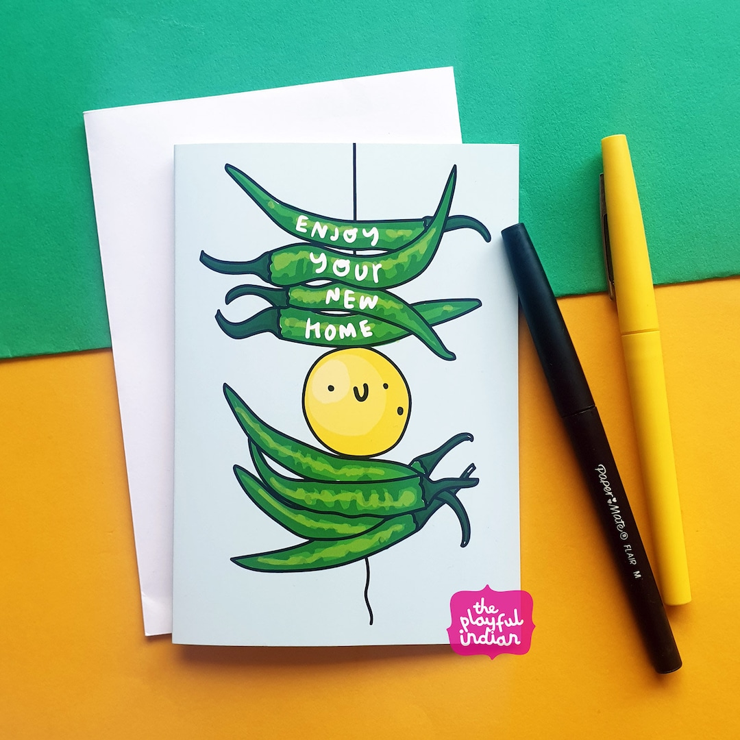 Enjoy Your New Home Greeting Card - Etsy