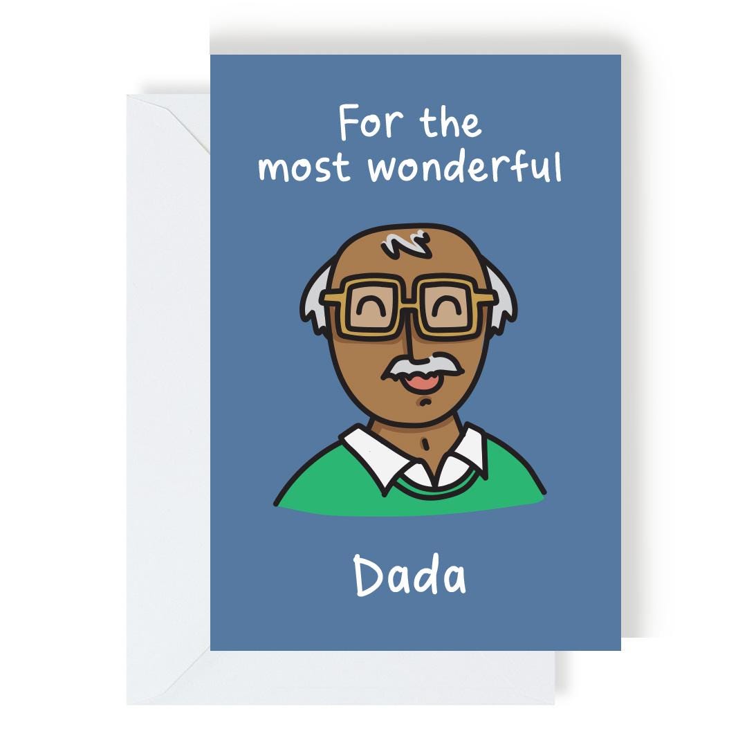 Dada Birthday Card, Grandfather Gift - Etsy