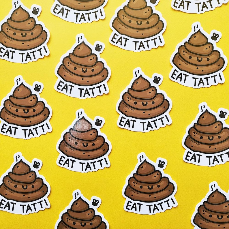 Eat Tatti Vinyl Sticker - Etsy