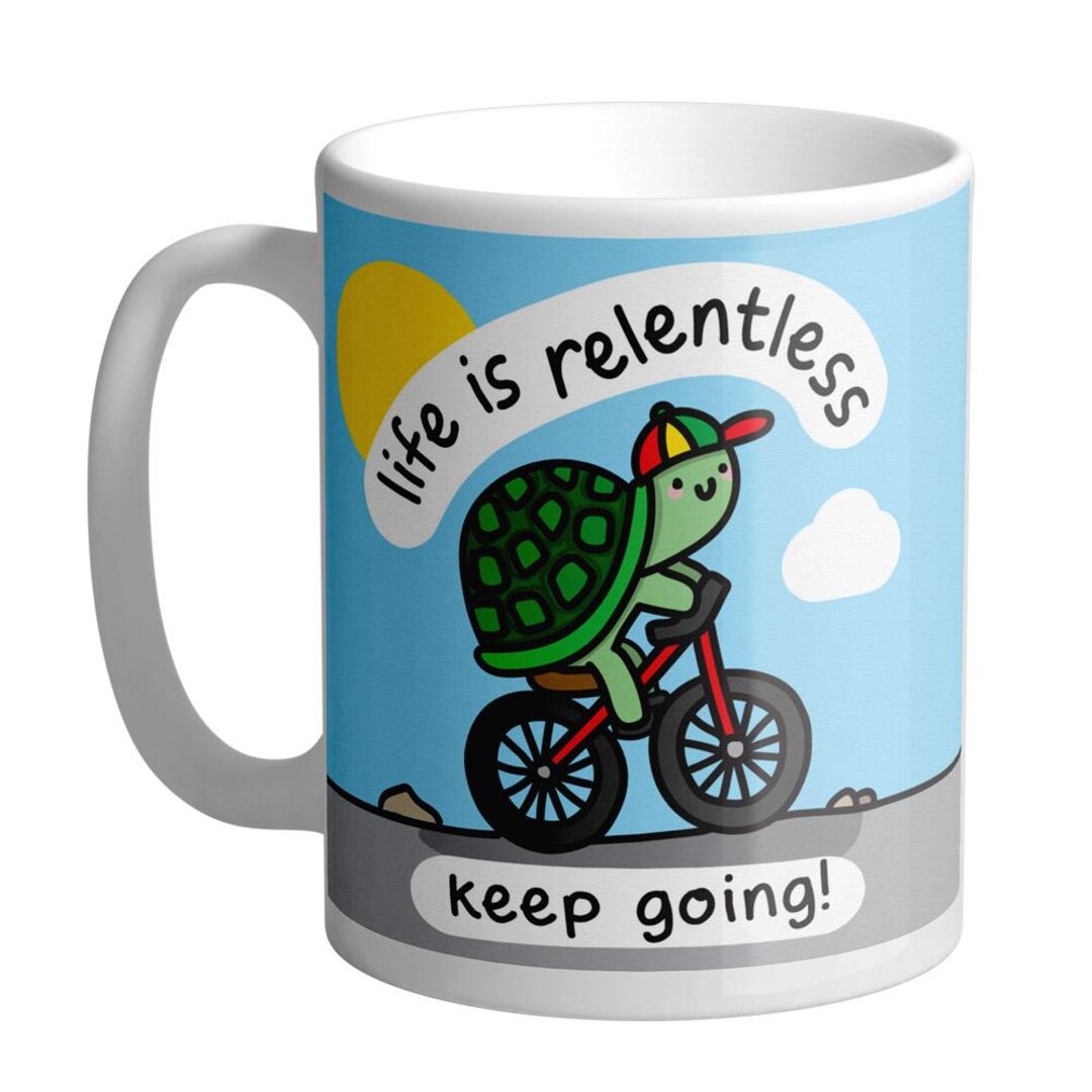 Life is Relentless Motivational Mug - Etsy