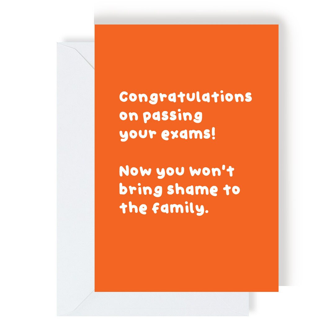 Exam Pass GCES, A-level, Graduation Congratulations Card - Etsy