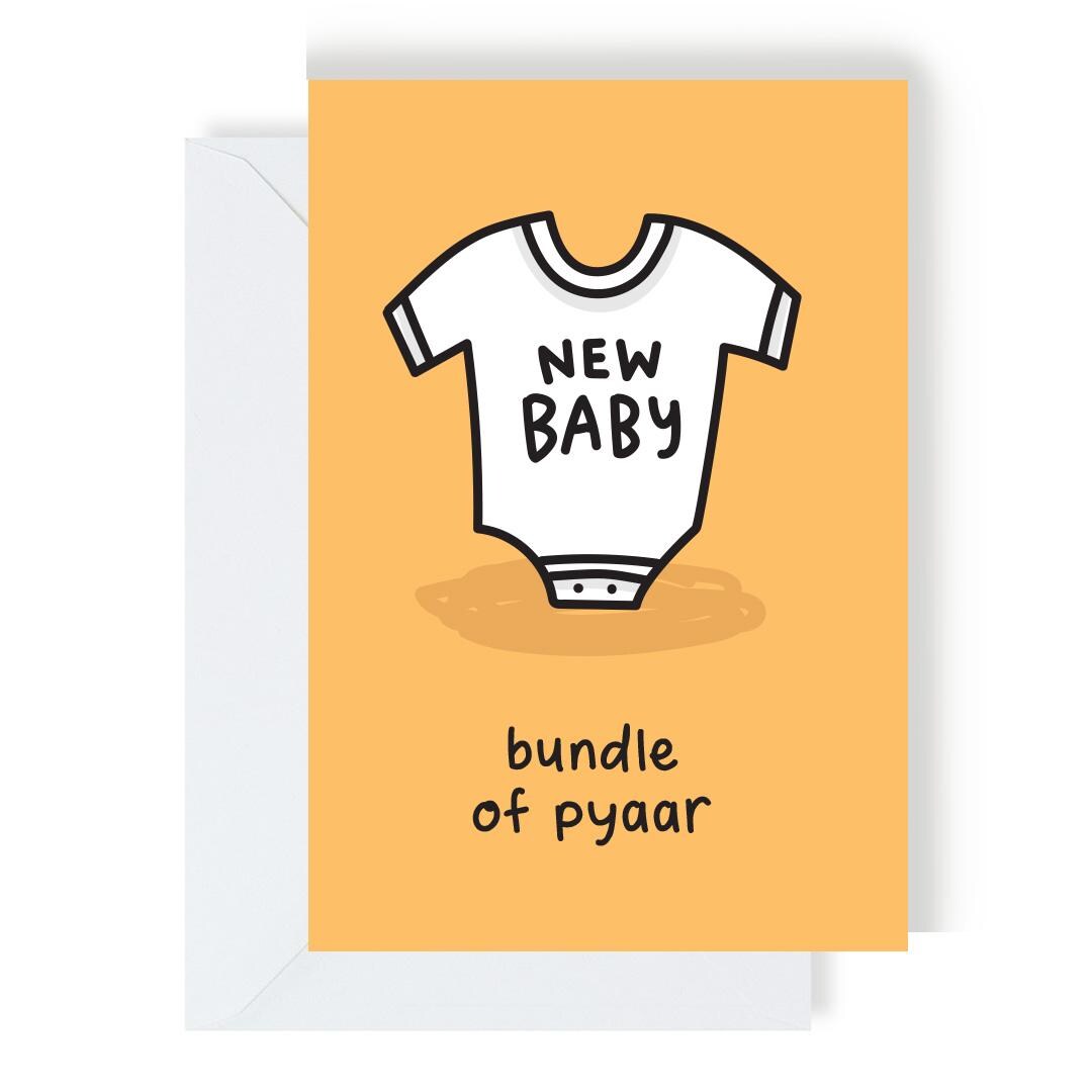 Bundle of Pyaar Baby Card - Etsy