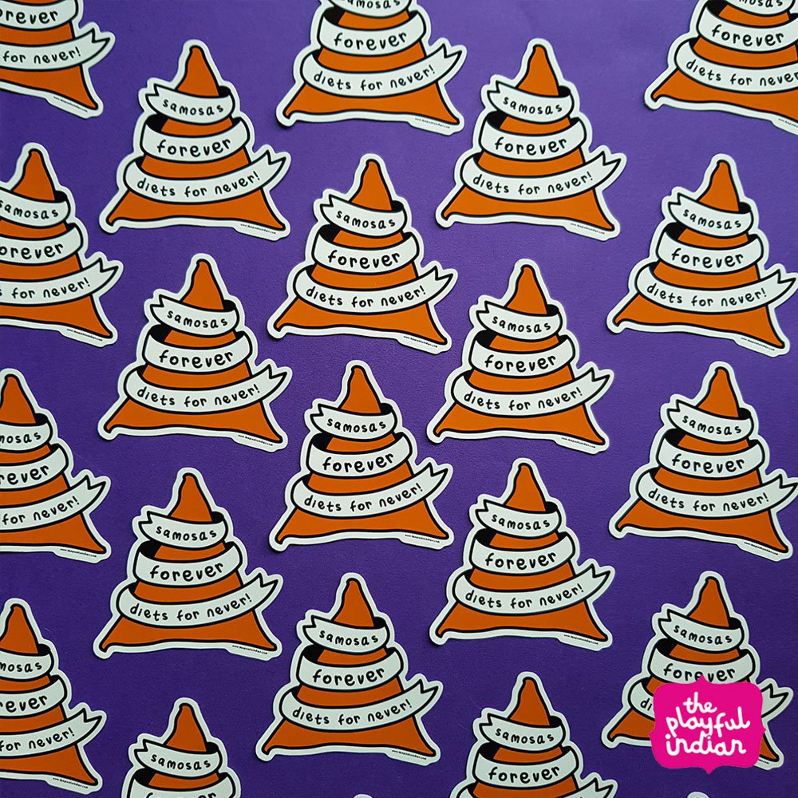 Samosas Forever Vinyl Sticker - Etsy