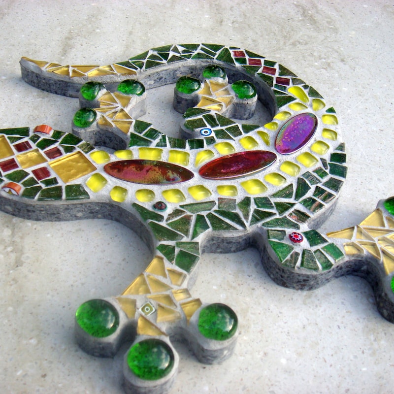 Mosaic Gecko - Etsy UK