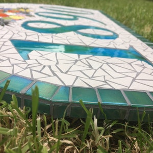 Large Rounded Tropical Number Plaque, 4 Digit Number Plate, 24"l X 15"h ...