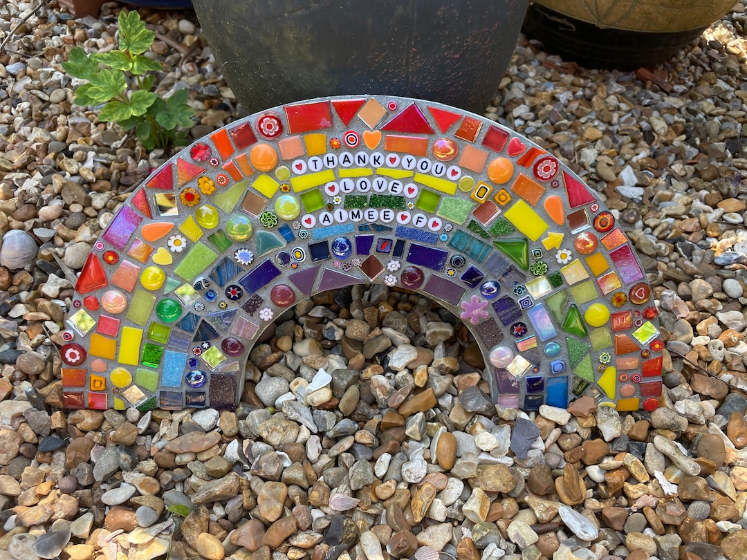 30 X 15 Cm Mosaic Rainbow - Etsy