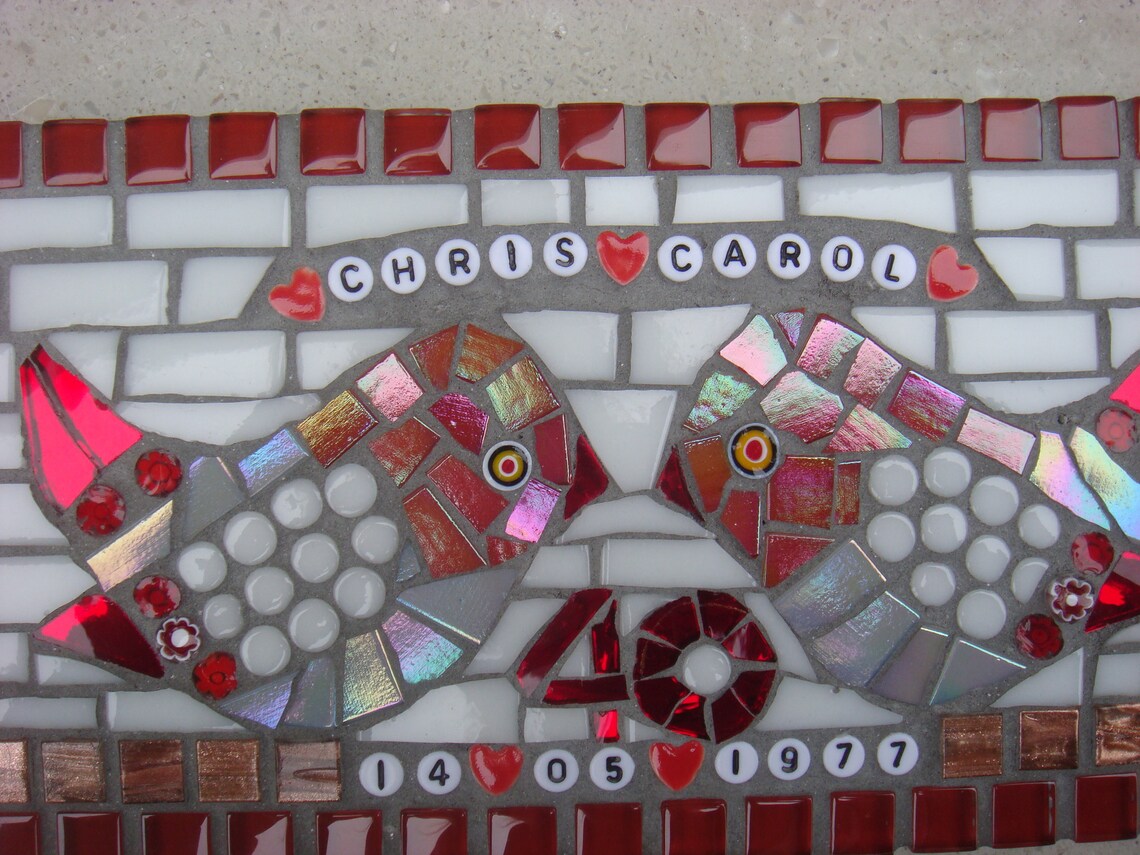 Ruby Wedding Anniversary Gift Wall Plaque 40th Love Birds | Etsy