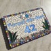 Mosaic House Number Sign: Floral Pastel Plaque - Etsy