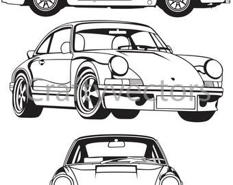 Porsche Cut File | Etsy