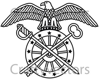 US Army Military Intelligence Branch Insignia Vector Files | Etsy