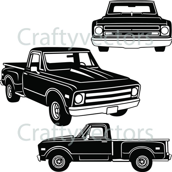 Chevy C10 Stepside Svg - Etsy Australia