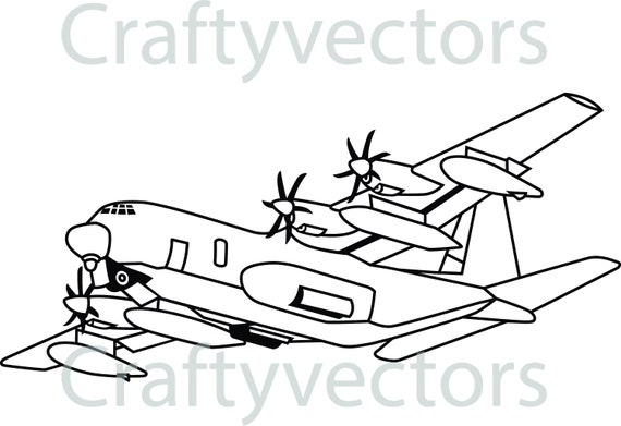 Lockheed AC 130 Gunship Vector File SVG - Etsy México