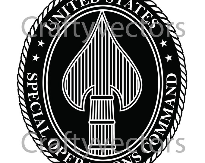 Army Special Operations Command Emblem Vector File - Etsy