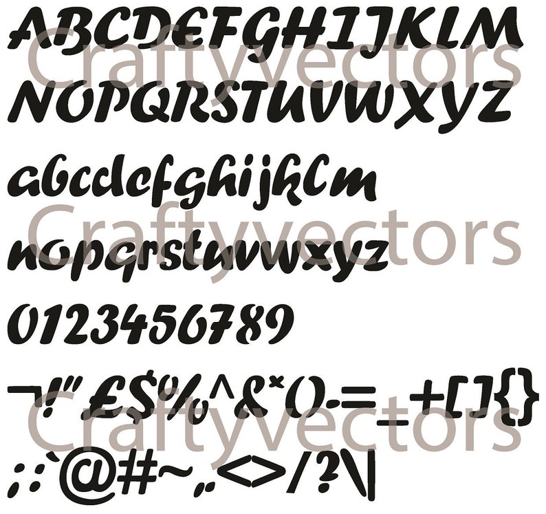Crafty Forte Font Designed for Use in Crafts & Papercutting - Etsy