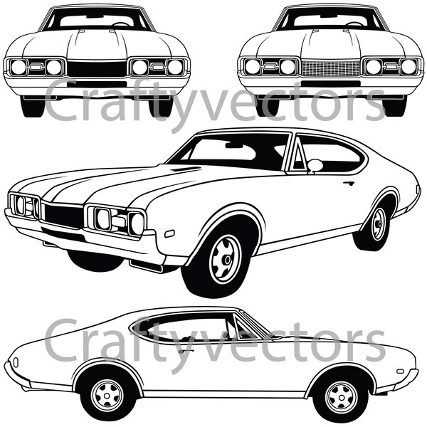 Oldsmobile Cutlass Png - Etsy