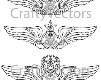 Air Force Wings - Etsy